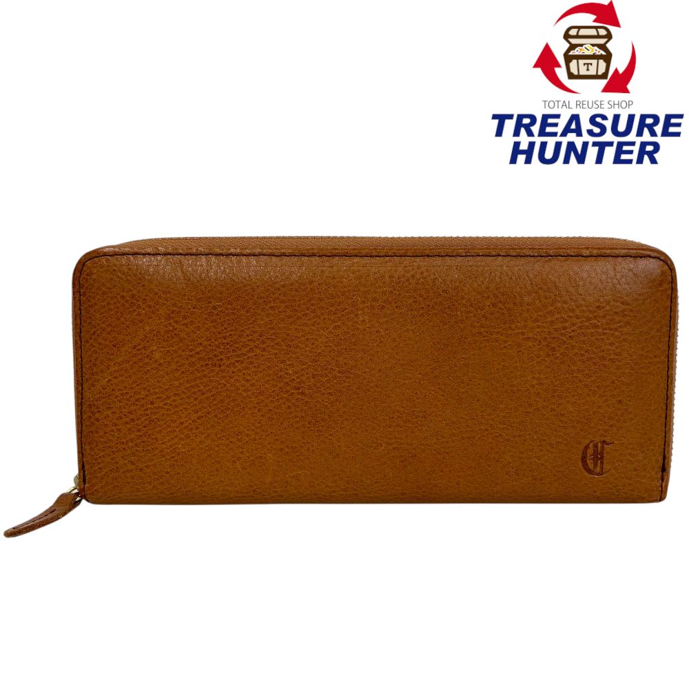 CLEDRAN ラウンドファスナー長財布 キャメル クレドラン 商品サイズ 【実寸】幅：約19cm縦：約8.5cmマチ：約2.5cm※実測のため本来の寸法とは多少の誤差が生じる場合があります。 商品詳細 ブランド：CLEDRAN クレドラン...