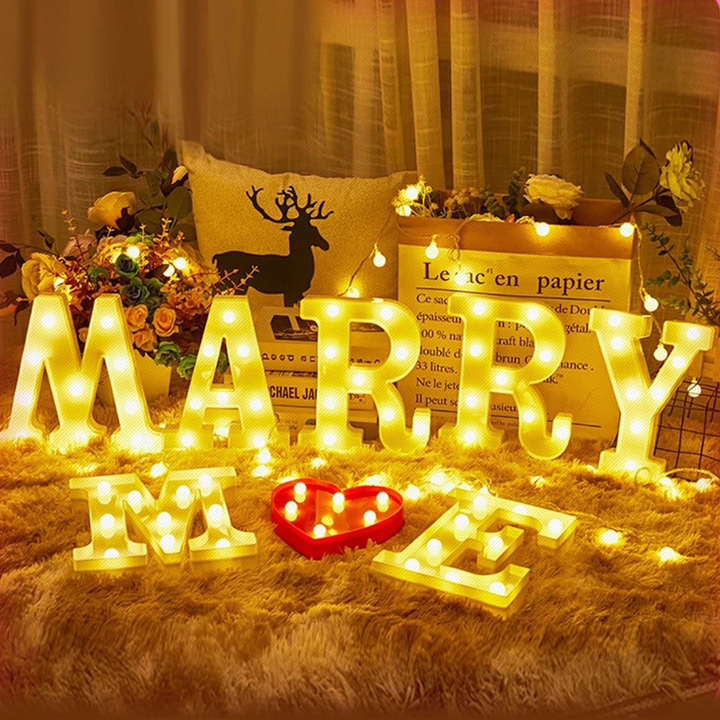 商品内容：MARRY MハートE形 1セット 【Lサイズ】：サイズ表のL文字をご参考くださいね。 【DIY レターライト】：複数の文字を組み合わせて、さまざまな単語を作ることができます。「 I LOVE YOU」、「MARRY ME」、「H...
