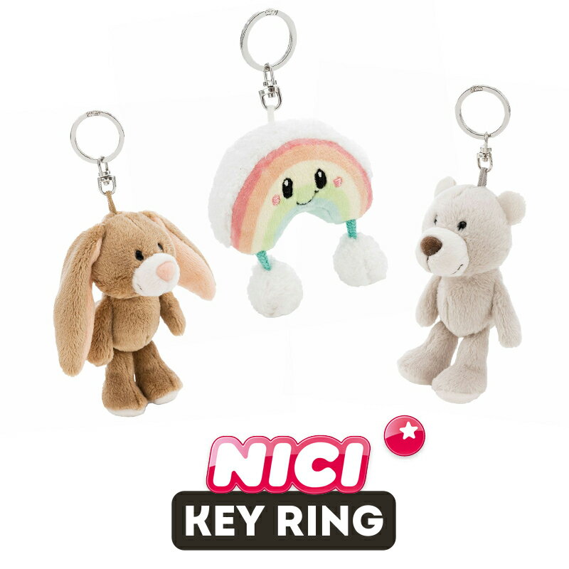 NICI（ニキ）キーリング NICI（ニキ）は、ドイツからやってきたフワモコ動物アクセサリー。 世界中で大人気ですが、日本でも小中高校生をはじめ、多くの人に愛されています。 フワモコの動物をバッグやポーチにつけて自分だけの目印に！ たくさん...