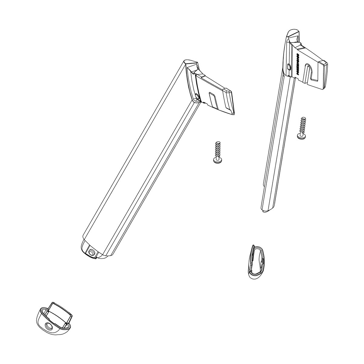 Thule Nexxt Mini/Thule Nexxt 2 Mini/ Thule 2 Mini 用のフットポールです。補習用パーツです。　