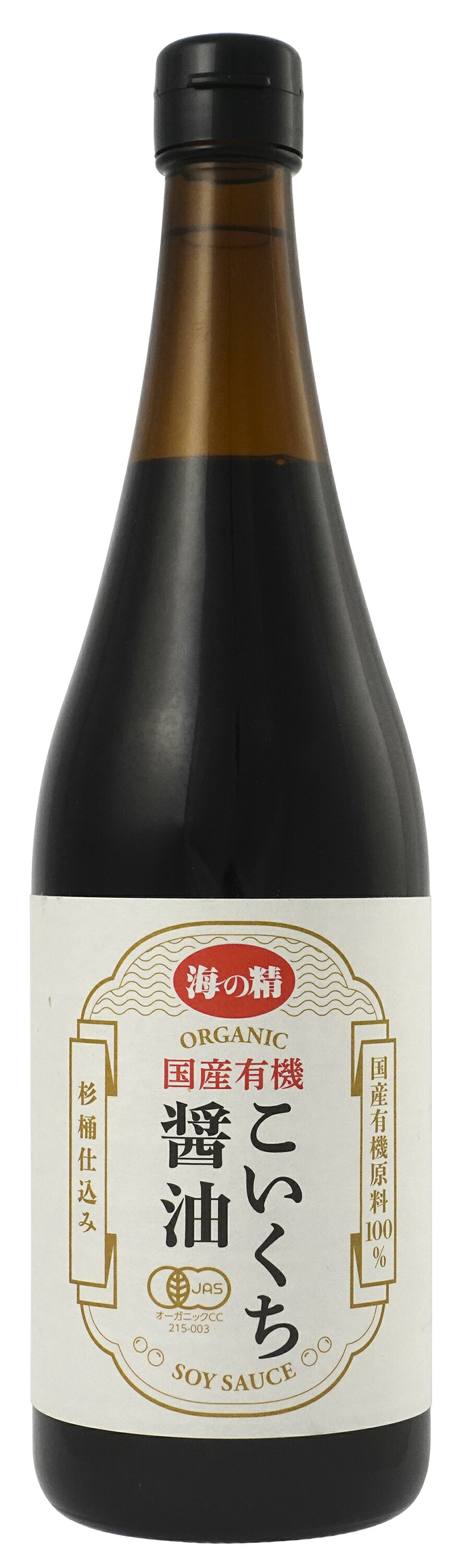 国産有機大豆・小麦使用 しっかりとしたコク ■国産原料100% ■天然醸造法 ■伝統海塩「海の精」を使用 ■兵庫県奥播磨の千ヶ峰のふもと、杉桶で1年以上熟成 ■酒精不使用 ■塩分約15% ■数量限定品 【原材料】 有機大豆(北海道)・有機小...