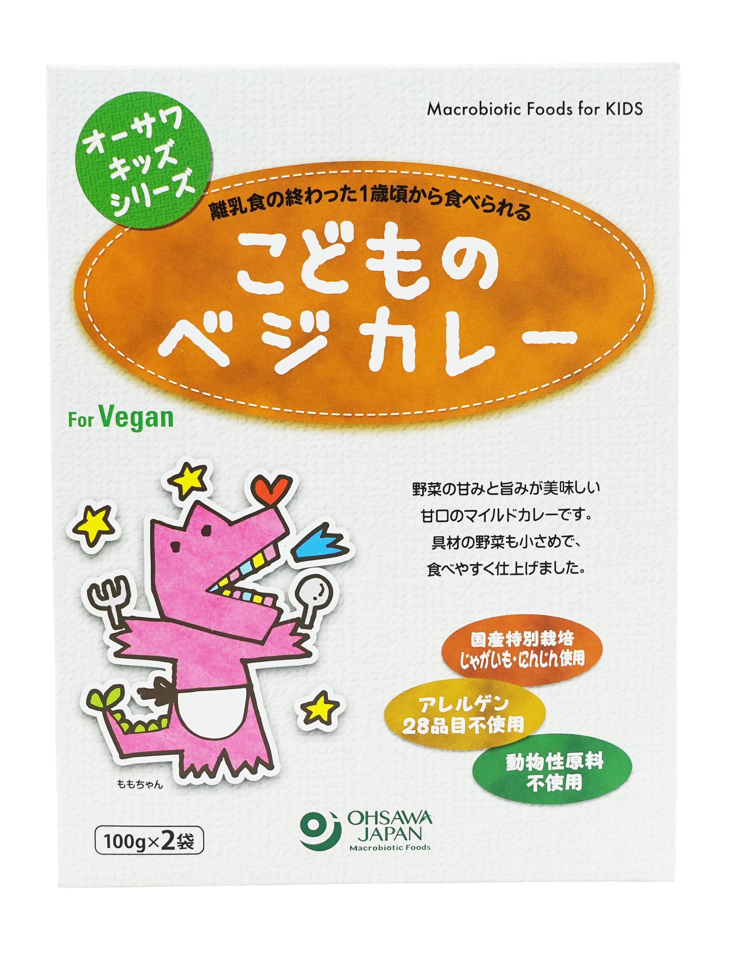 植物性素材でつくったこだわりキッズシリーズ 野菜の旨みをいかした甘口タイプ ■国産野菜使用 ■砂糖・動物性原料不使用 ■そのまま、または温めて ■離乳食の終わった1歳頃から食べられる ■2食入り ■アレルギー特定原料28品目不使用 ■朝食や...