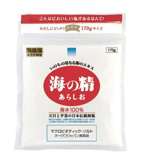 ■富士箱根伊豆国立公園内の立体塩田で海水を天日濃縮 ■粒子が均一できめ細かく、しっとりしている 【原材料】 海水(伊豆大島) 【調理法・使用方法】 塩焼き、漬物など、塩の旨味を生かす様々な料理に 【栄養成分表示】 100g当たり／エネルギー...