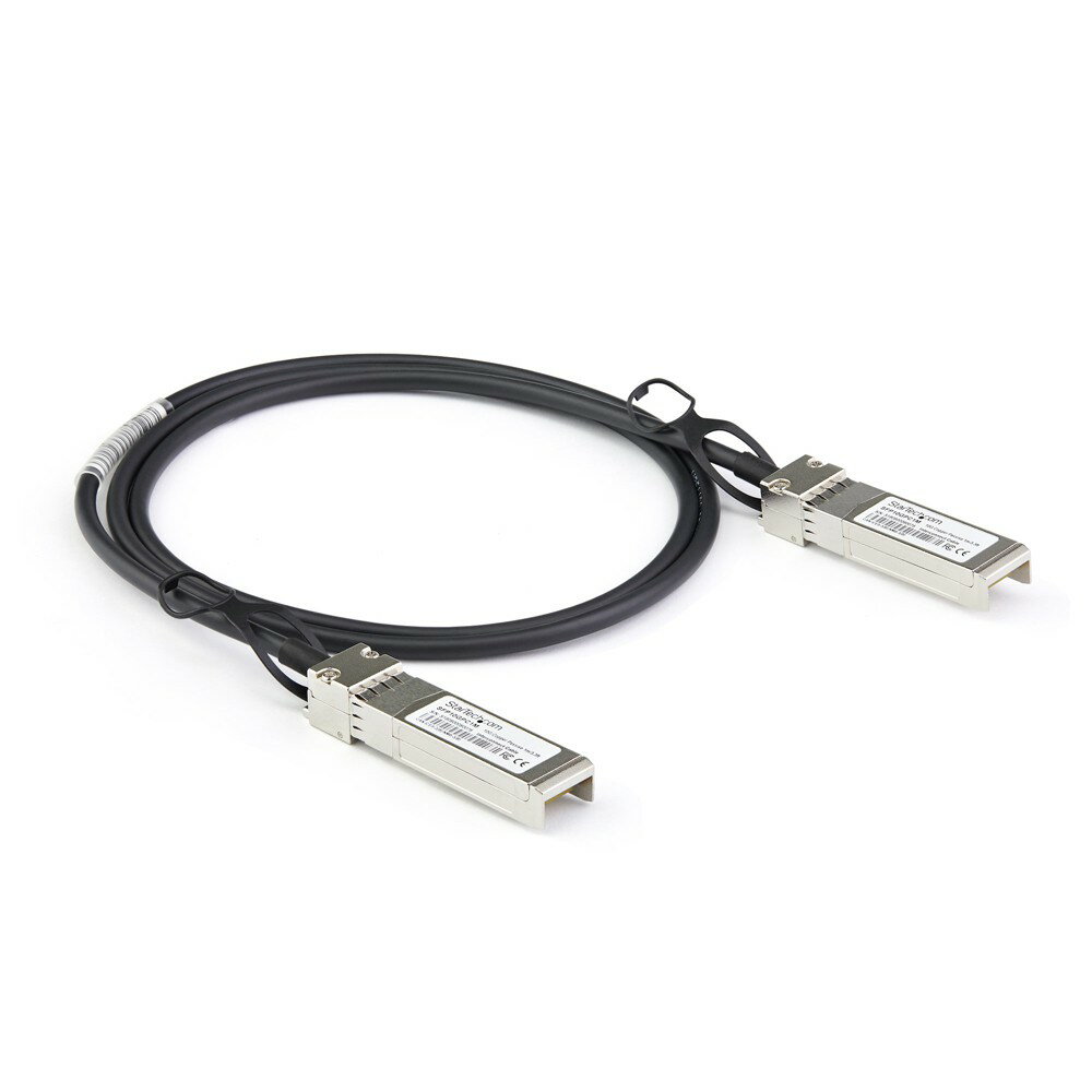 ライフタイム保証付きSFPケーブルStarTech.com DAC Twinaxケーブル/1m/Dell EMC製品DAC-SFP-10G-1M互換/銅線ダイレクトアタッチケーブル/Dell EMCスイッチ対応DACSFP10G1Mは、De...