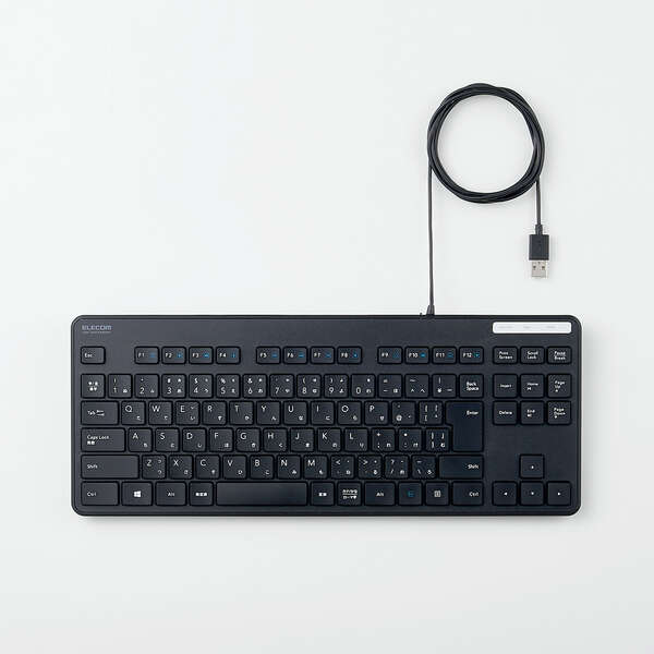 日々のパソコン操作に安心をプラスする抗菌仕様 エレコム ELECOM キーボード 有線 抗菌 薄型 ミニキーボード メンブレン式 サクサク軽い打ち心地で、PCに挿すだけで使える有線薄型テンキーレスキーボード。 サクサクと軽い打ち心地を実現し...