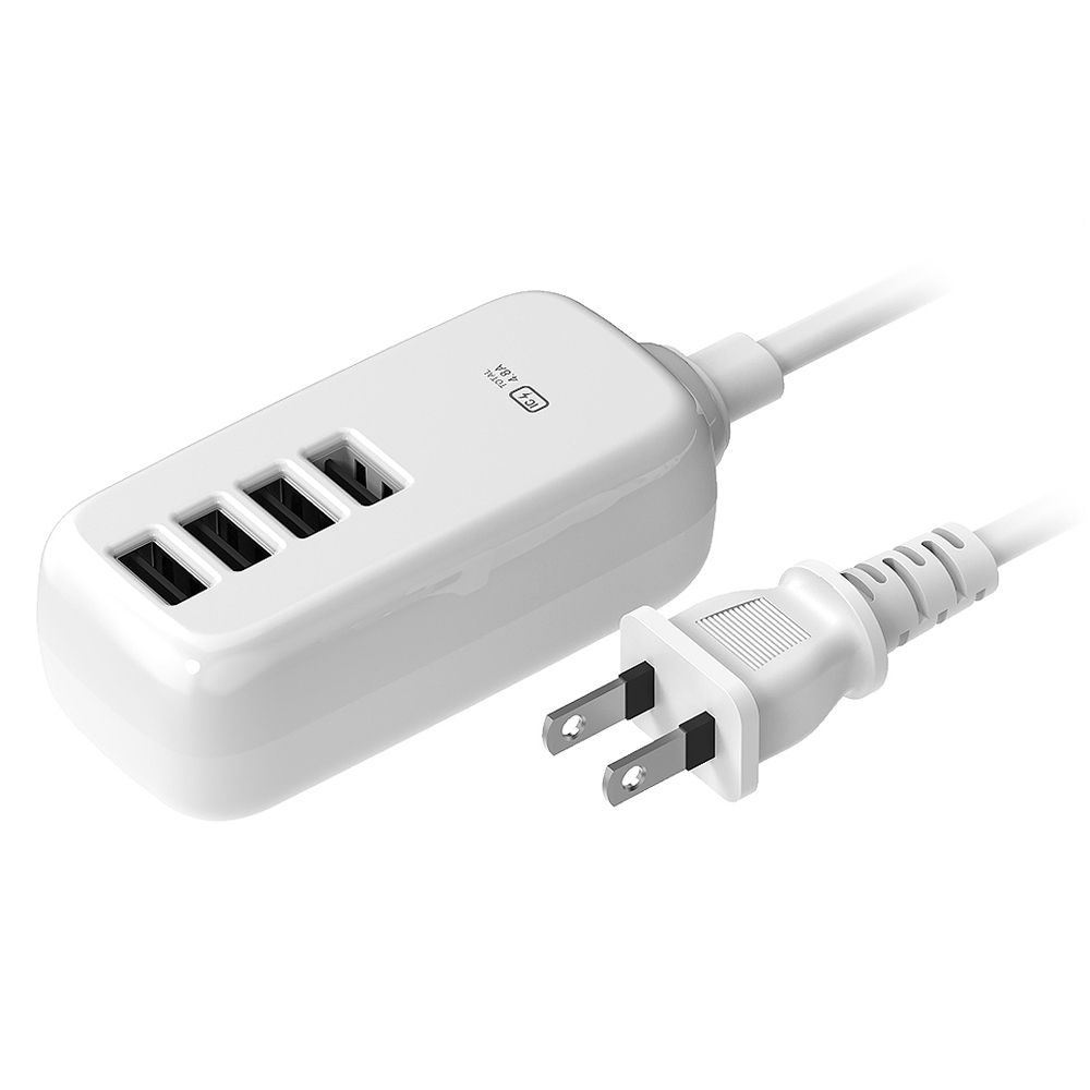 USB-A 4ポート搭載AC-023 ACUSB-4A-4.8A 1.2m リバーシブル 自動識別 WH●USB-A 4ポート搭載のUSB電源タップ。●4ポート合計最大出力4.8Aのハイパワータイプ。USB機器を4台同時に充電可能。●自動識...