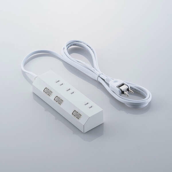 デスクやスチール家具など、好きな場所に強力磁石でタップを吸着 エレコム 個別スイッチタップ/雷サージ付き/ホコリシャッター付き/磁石付き/3個口/2m オフィスやご自宅などの、さまざまなシーンで使いやすい3個口タップです。 個別スイッチ付き...