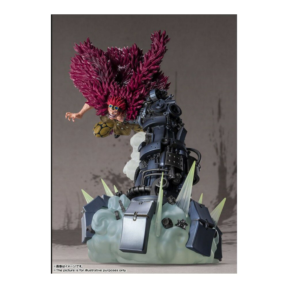 新品未使用品BANDAI SPIRITS「Figuarts ZERO［超激戦］」より、ONE PIECE ユースタス・キッド -三船長 鬼ヶ島怪物決戦-。巨大な腕と躍動感のあるポージングを、圧倒的なボリュームで立体化した完成品フィギュアです...