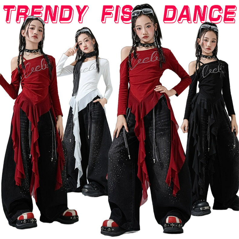 人気検索キーワード：キッズ ダンス衣装 セットアップ 女の子 チア チアガール トップス パンツ ダンスウェア ヒップホップ ジャズダンス 演出服 練習着 団体服 応援団 個性派 おしゃれ ゆったり かっこいい hiphop jazz k-...