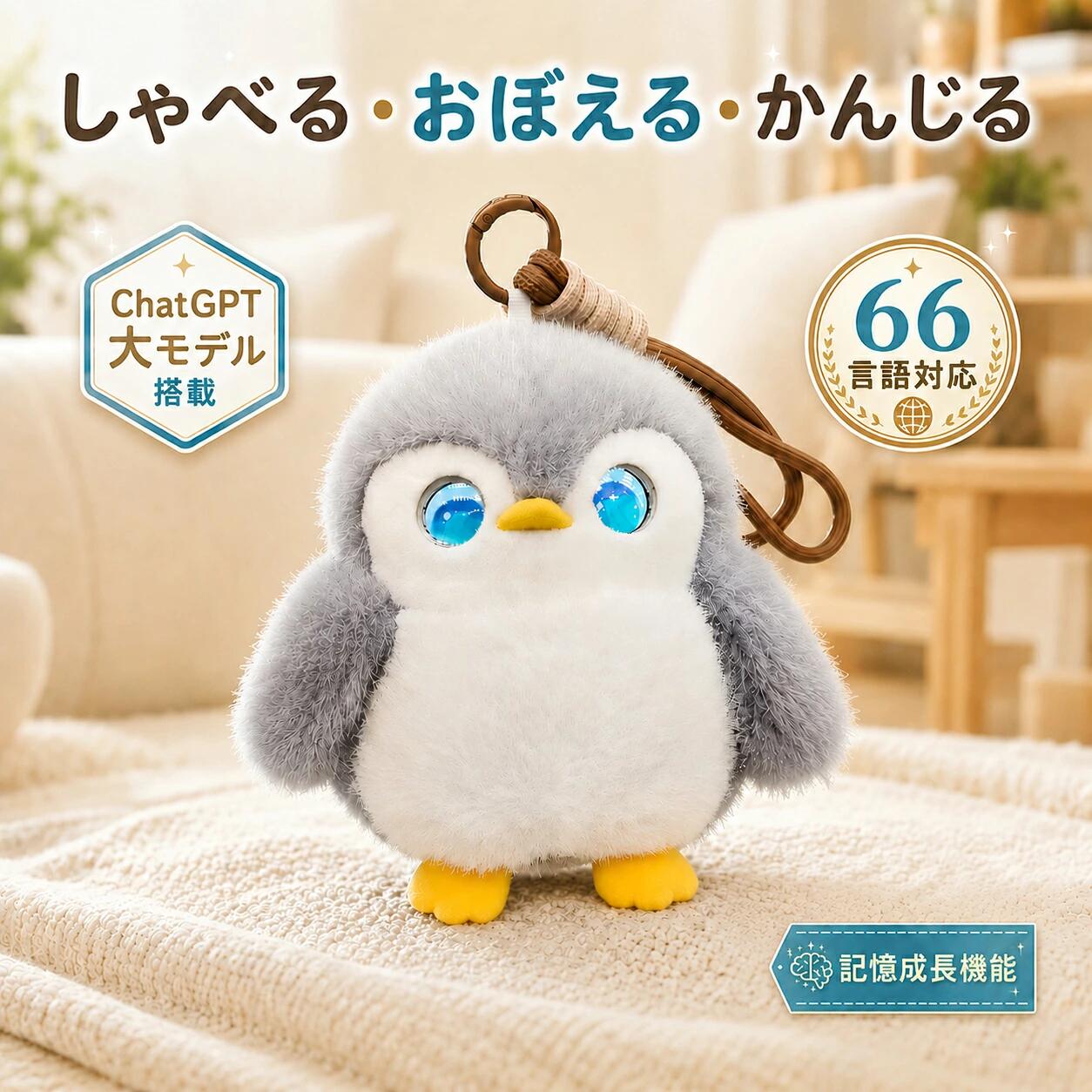 【ポイント 10 倍】AI電子ペット AIロボット AIペット AIぬいぐるみ おしゃべりロボット ChatGPT対応 AI会話 日本語対応 66言語対応 英語学習 知育玩具 子供向け 高齢者向け 癒し 見守り コミュニケーションロボット ...