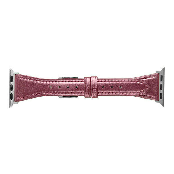 メーカー：バンビ BAMBI for Apple Watch製品名（メーカー型番）：RWC029PUJANコード：4907924650112サイズ（mm）：ベルト幅-美錠幅 22-14mmバンド素材：表:牛革 裏:合成皮革バンドカラー：ピン...