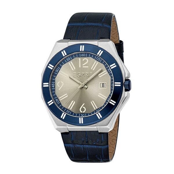 メーカー：ESPRIT エスプリ製品名：ES1G490L0025JANコード：4894626263132ケースサイズ：42mmムーブメント：クォーツバンド：レザー防水：10ATMケース：ステンレススチール文字盤色：ダークグレイ付属品：箱・取...