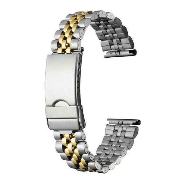 メーカー：Bambi メタルバンド バンビ製品名：BSBE4592TJANコード：4907924675221サイズ対応サイズ（本体幅ー先カン幅）：20-8mm 弓カン20mm付属バンド素材：ステンレスバンドカラー：コンビ（シルバー×ゴールド...