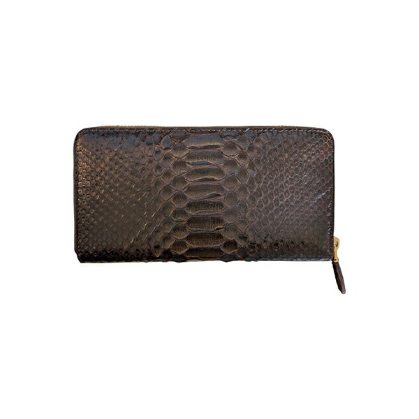 商品：長財布製品名：NS6570-BRJANコード：4560338471904素材：パイソンサイズ 縦×横×厚さ：約9.5cm×約19cm×約2cm重量：約200g【仕様】 開口部：ラウンドファスナー カード入れ：12枚 オープンポケット：...