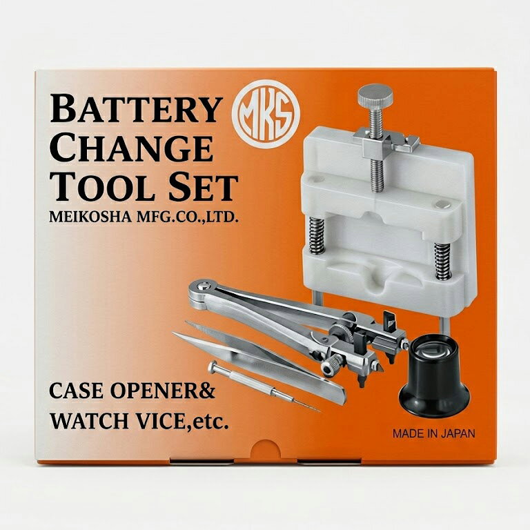 メーカー：明工舎 メイコー MKS製品名：77200内容：強力保持器 2爪式側開け器 キズミ ドライバー ピンセット用途：裏蓋（スクリューバック）タイプの電池交換用工具使用方法：【ご使用前に必ず全ての説明事項を確認し、説明書は捨てずに保管し...