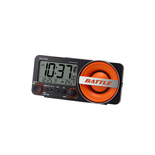 メーカー：RHYTHM リズム製品名：8RZ230SR02JANコード：4903456217274素材：プラスチック枠重量：270gサイズ：85×184×58mmカラー：02 黒メタリック色商品説明：リズム史上最大の音量を実現した大音量電波...