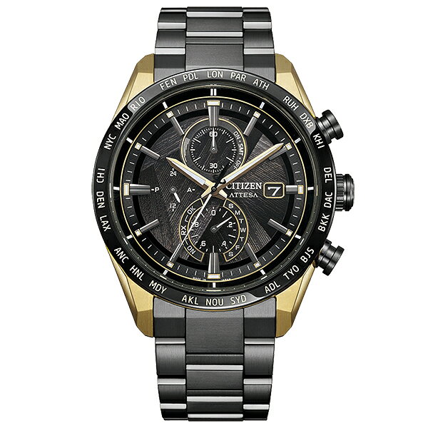 メーカー：CITIZEN シチズン ATTESA アテッサ製品名：AT8384-58EJANコード：4974375531598バンド素材：光発電エコ・ドライブバンド/留金タイプ：スーパーチタニウム/プッシュ三つ折式防水：10気圧防水風防素材...