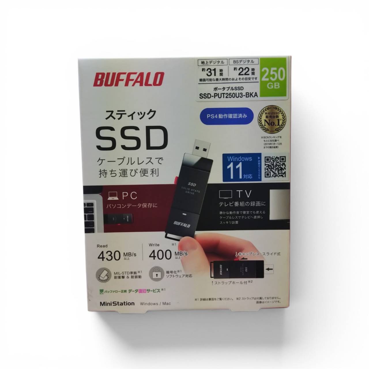 商品情報商品説明SSD＋USB 3.2(Gen1)でリード時約430MB/sの高速なファイル転送を実現。SSDを内蔵しているPCのパフォーマンスを発揮するには、外付けのストレージもSSDが最適です。当社従来品「HD-PCGU3-A」シリーズ...