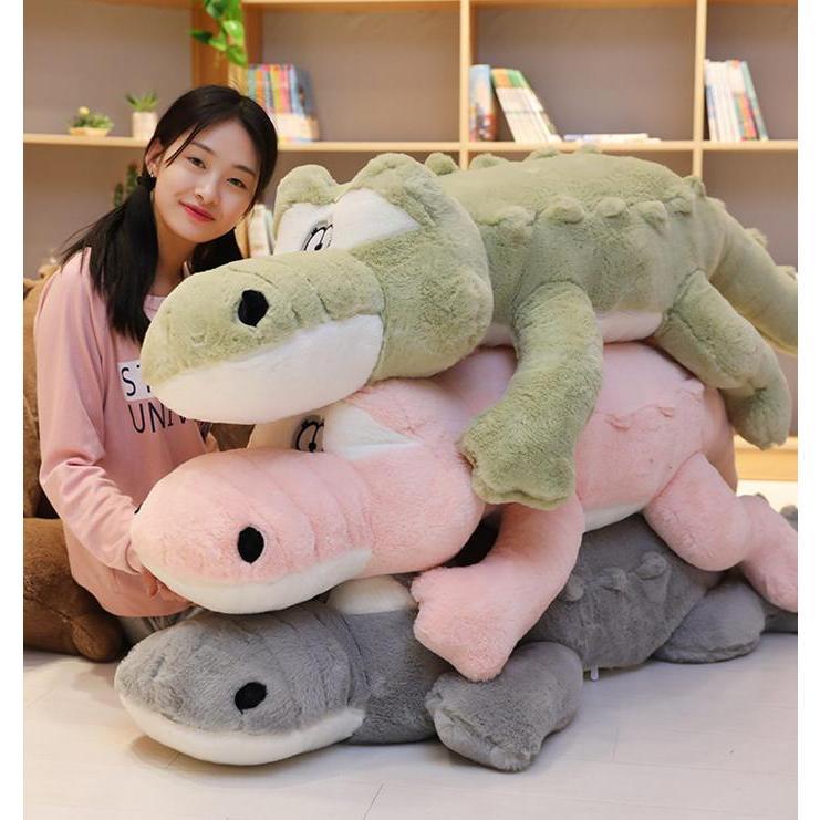 ぬいぐるみ鰐ワニ特大動物 贈り物 抱き おもちゃ ゲーム 早い者勝ち グレー ブラウン ピンク グリーン 100cm 120cm 150cm 170cm 200cm
