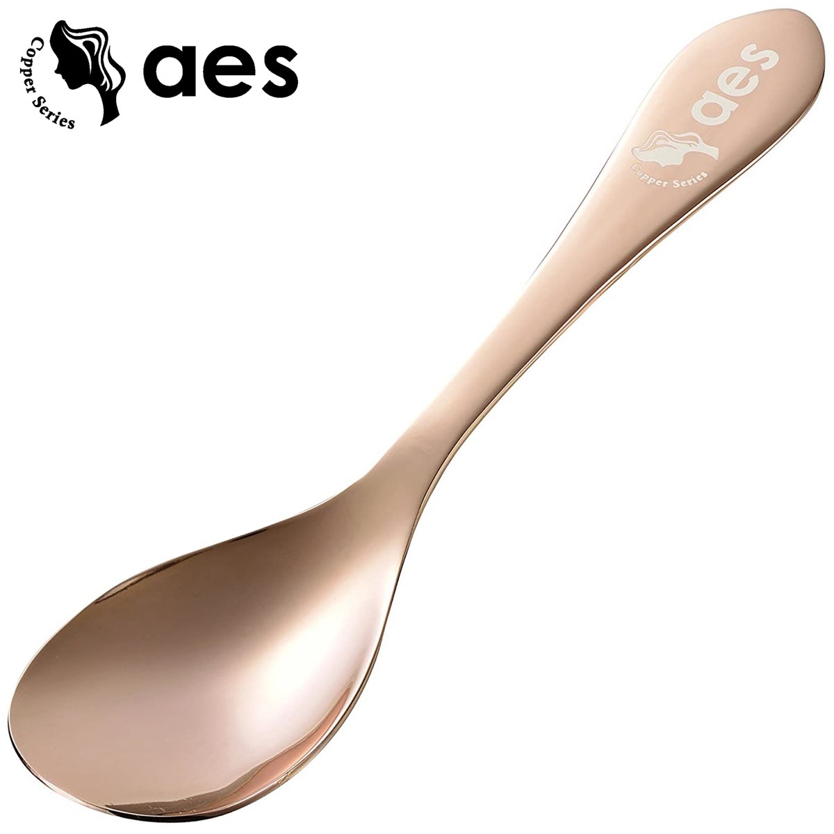 [キッチン][食器・グラス・ジョッキ][カトラリー][JAN: 4995284503407]アサヒ aes AES-10PG 純銅 アイスクリームスプーン ピンクゴールド 日本製 純銅製 アイス 熱伝導 なめらか AES-10 (3C)アサ...