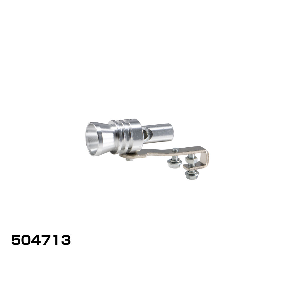 マフラー用　笛　Lサイズ 〈本体サイズ：直径30mm×長さ75mm(取付ステー含まず)〉 〈材質：本体/アルミ　ステー/スチール〉 〈入数：1個入〉 〈付属品：笛向き調節用六角レンチ・ネジ〉 〈適合 マフラー内径：L 44mm～55mmφ〉...