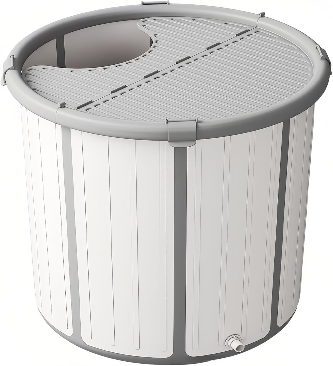 【高品質の素材】バスタブは高品質のTPEとPP素材で作られており、柔らかく丈夫で、耐久性があり、健康的な素材であり、変形しにくい、破損しにくいです。浴槽の直径は70cm、高さは57/69cm。ほとんどの人が使用するのに適しています。大人から...