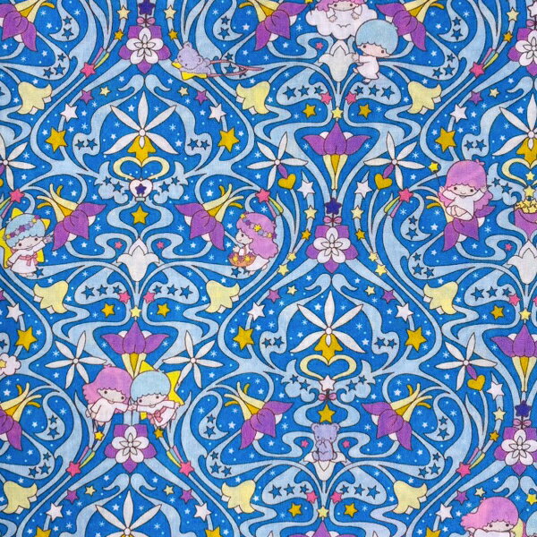 約108cm巾綿100%　タナローン　日本製リバティプリントを代表する上質な肌ざわりのタナローン生地2025年秋冬　リトルツインスターズ×リバティファブリックス Little Twin Stars 50th Anniversary Coll...