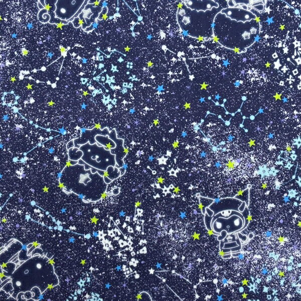 約108cm巾綿100%　タナローン　日本製リバティプリントを代表する上質な肌ざわりのタナローン生地2025年秋冬　リトルツインスターズ×リバティファブリックス Little Twin Stars 50th Anniversary Coll...