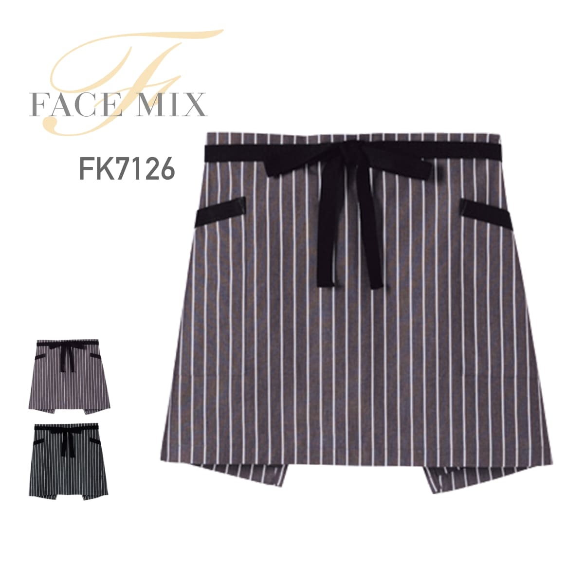 関連商品 同型のチェック柄ショートエプロン（FK7125） ストライプ柄ロングエプロン（FK7124） メーカー希望小売価格はメーカーカタログに基づいて掲載しています メンズ レディース 男女兼用 エプロン ポリエステル シンプル ユニセッ...