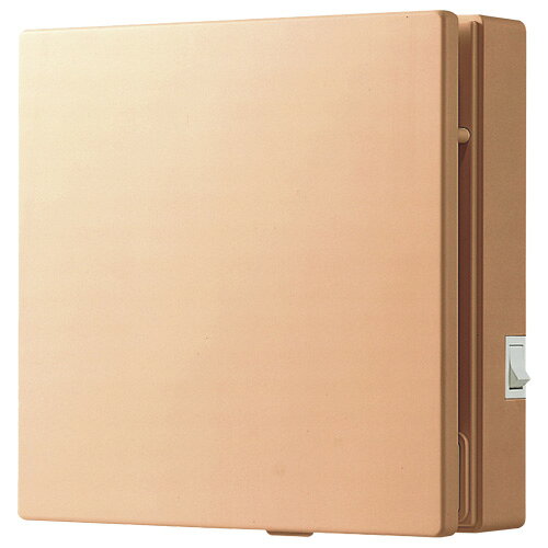 単相100V適用パイプ・ダクト寸法：φ100mmパネルタイプ 給気専用・居間用色：ブラウンプロペラファン本体スイッチ・SL端子・外気清浄フィルター・手動式パネルシャッター付壁面取付 ※天井面には取付できません。ワンタッチ着脱ルーバー※給気専...