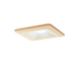 LED内蔵、電源ユニット内蔵LED（昼白色タイプ）1個色温度：5000K埋込穴角：□100mm埋込高：80mm器具光束：440lm電圧：100V消費電力：5.6W消費効率：78.5lm/W【木製枠】白木Ra83【適合ライトコントロール】リビ...
