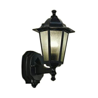 (ランプ付)LED電球 4.2W（E17）電球色 2700Kアルミダイカスト 黒塗装ガラス 透明（石目模様）巾175 高350 出260mm1.5kg■点灯照度調節機能付（15・45lx）■点灯保持時間60秒■AC100V■調光器併用不可9...