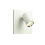 壁面に対して空間を構成する「素材」のひとつとして美しく調和します。LED(温白色)色温度：3500K演色性：Ra93消費電力：7.6W光束：640lm本体：アルミダイカスト・マットファインホワイト塗装灯具：アルミダイカスト・マットファインホ...