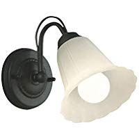 LED（電球色）60W相当ランプ：LED電球40形相当（E26）本体：鋼・黒色塗装グローブ：ガラス・透明消し●高-215 幅-158 出幅-264mm 重-1.1kg●消費電力：4.4W●定格光束：420 lm●演色性：Ra80●色温度：2...