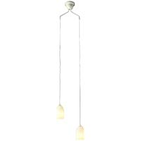 ◆吹き抜け空間にアクセントや気品を添えるあかり。LED（電球色）白熱球60W×2灯相当ランプ：LED電球40形相当（E26）×2●鋼・オフホワイト塗装●ガラス・乳白色消し●高-183 幅-φ434 全長-2200〜1500mm 重-2.4k...
