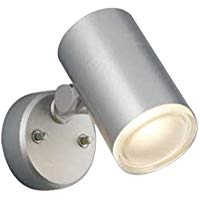 白熱球60W相当ランプ：LED●アルミダイカスト・シルバーメタリック塗装●アクリル・透明内面消し●高-152 幅-86 出幅-165mm 重-1.3kg●消費電力:8.1W●色温度:2700K●演色性:Ra83●定格光束:460 lm●固有...