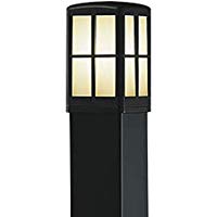 灯具のみ。ポールは別売です。LED（電球色）60W相当ランプ：LED電球40形相当（E26）灯具：アルミダイカスト・黒色塗装セード：ポリカーボネート・乳白色●幅-□110mm 重-1.1kg●消費電力：4.4W●定格光束：150 lm●演色...