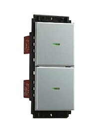 プラスチック シルバー塗装巾43 高91 埋込穴52×92 埋込深30 出14mm■15A■3路オフライトスイッチ付■1個用スイッチボックス（カバー付）に適合■プレート別売（DP-40398〜40409）■AC100V検索用カテゴリ15【D...