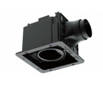 単相100Vツインエアロファン本体・羽根・本体カバー：プラスチック接続ダクト：φ100埋込寸法：225mm角●大風量形●強弱付●羽根着脱が可能●SL端子付●ルーバー(本体カバー)別売タイプ●カートリッジ式排気口●両吸込シロッコファン●テーピ...