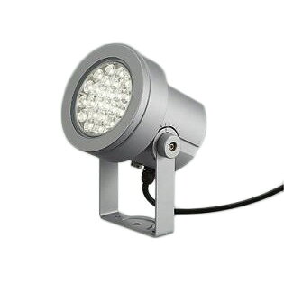 高効率に進化した電源内蔵型屋外用スポットライト。LED41W昼白色 5000K本体：アルミダイカスト シルバー塗装強化ガラス 透明首振上方90°下方30°・回転330°制御レンズ付AC100V〜242V調光器併用不可定格光束：4400lm定...