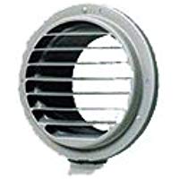 適用パイプ呼び径：φ150mm●水切板付(結露水等の壁面汚れ防止●薄形デザイン●材質：ステンレス製t0.5mm●表面仕上げ：シルバーメタリック粉体塗装●直接雨水が当たらない場所に取り付けてください※換気扇の工事は現在承っておりません。ご了承...