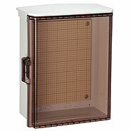 材質：ボデー・屋根：AAS樹脂色彩：Nホワイトグレー色（N8.5）扉：アクリル樹脂（ライトスモーク色）取付基板：木製基板(9mm)ボックス板厚：扉・ボデー2.2〜3.5mm扉形式：片扉寸法：ヨコ250mm　タテ250mm　フカサ120mm外...