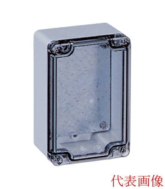 ●FIBOX社製材質：ポリカーボネート樹脂カバー：透明、ボデー：グレー色取付基板：鉄製基板(1.6mm)カバー：ねじ止め式※上記商品はメーカ物流センター等に一定量在庫している商品ですが、在庫が切れた場合は、輸入品のため納期がかかる場合があり...