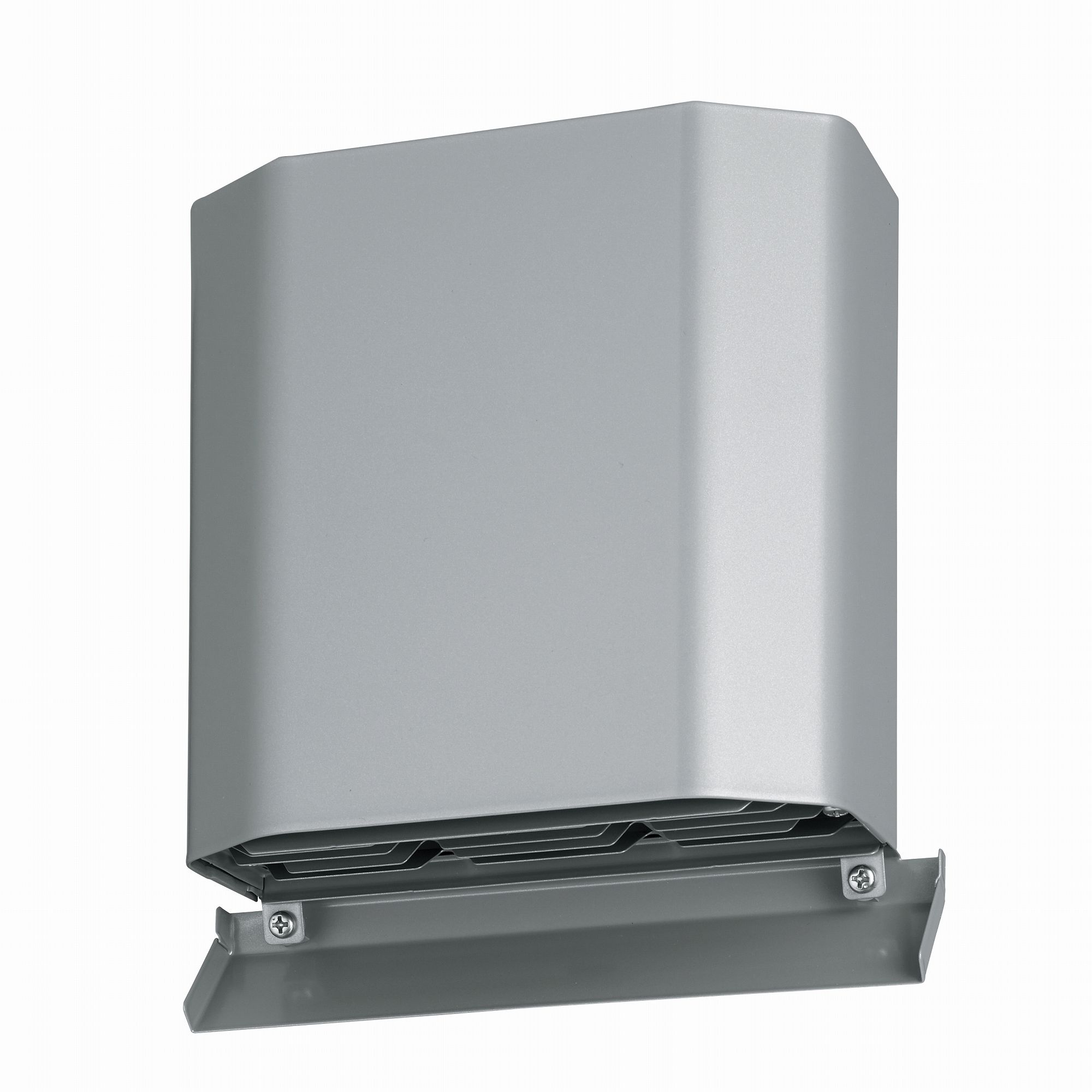 耐塩害着脱ガラリ付材質：ステンレス t0.5mm表面仕上げ：粉体焼付塗装色：シルバーメタリック呼び径：φ100mmダクト：SU用圧損抵抗係数：排気1.9、給気3.1直管相当長：排気11m、給気17m隙間相当開口面積：排気57平方cm、給気4...