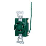 20A 250V接地リード線付緑※こちらの商品は受注生産品となります。電設資材につきましては、一個単位での販売ができない商品もございます。検索用カテゴリ422