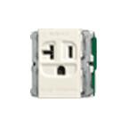 15A・20A兼用 125V AC埋込接地コンセントワンタッチプレート・取付枠用送り端子なし電設資材につきましては、一個単位での販売ができない商品もございます。検索用カテゴリ422