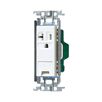 15A・20A兼用埋込アースターミナル付接地コンセント金属枠付ホワイト電設資材につきましては、一個単位での販売ができない商品もございます。検索用カテゴリ419
