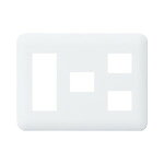 3コ+1コ+2コ用 ラウンドホワイト電設資材につきましては、一個単位での販売ができない商品もございます。検索用カテゴリ419