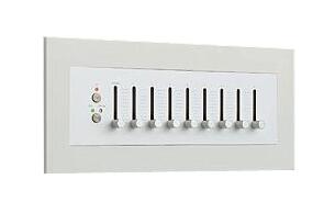 埋込穴215×72本体：鋼板 白塗装巾254・高120・埋込深60・出21mm0.6kgシーン記憶再生1シーンマスターフェーダー付（調色調光ダウンライトは2チャンネル必要です）フェードタイム 1〜8秒DMX512 調光信号出力5個用スイッチ...