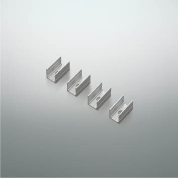 本体：アルミ高-12 幅-11×20mm推奨取付ピッチ：300mm4個入/ビス付※曲げて固定する場合に使用します検索用カテゴリ370